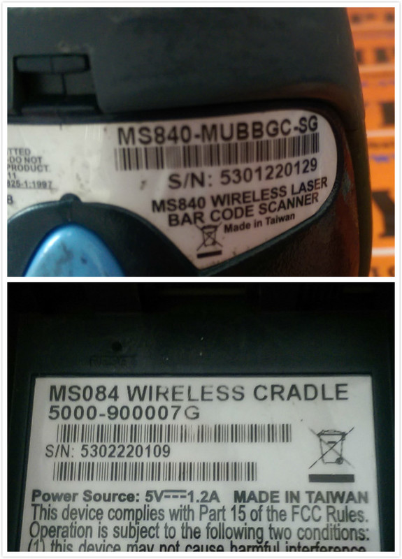 UNITECH MS840-MUBBGC-SG / MS084 Barcode Scanner - 裕益科技自動化設備可程式編碼器PLC分散式控制系統DCS